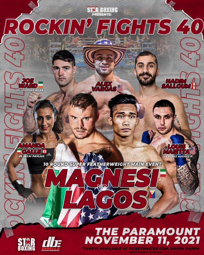 “ROCKIN’ FIGHTS 40” UNDERCARD ANNOUNCED | Star Boxing | Founded by Joe ...
